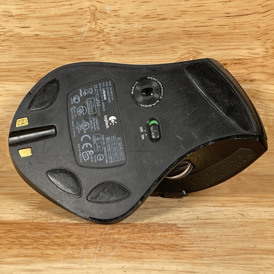 Logitech MX Revolution M-RBQ124 Black Wireless USB Receiver Cordless ...