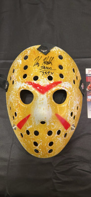 KANE HODDER Signed Jason Voorhees 7,8,9,X MASK Friday the 13th ...