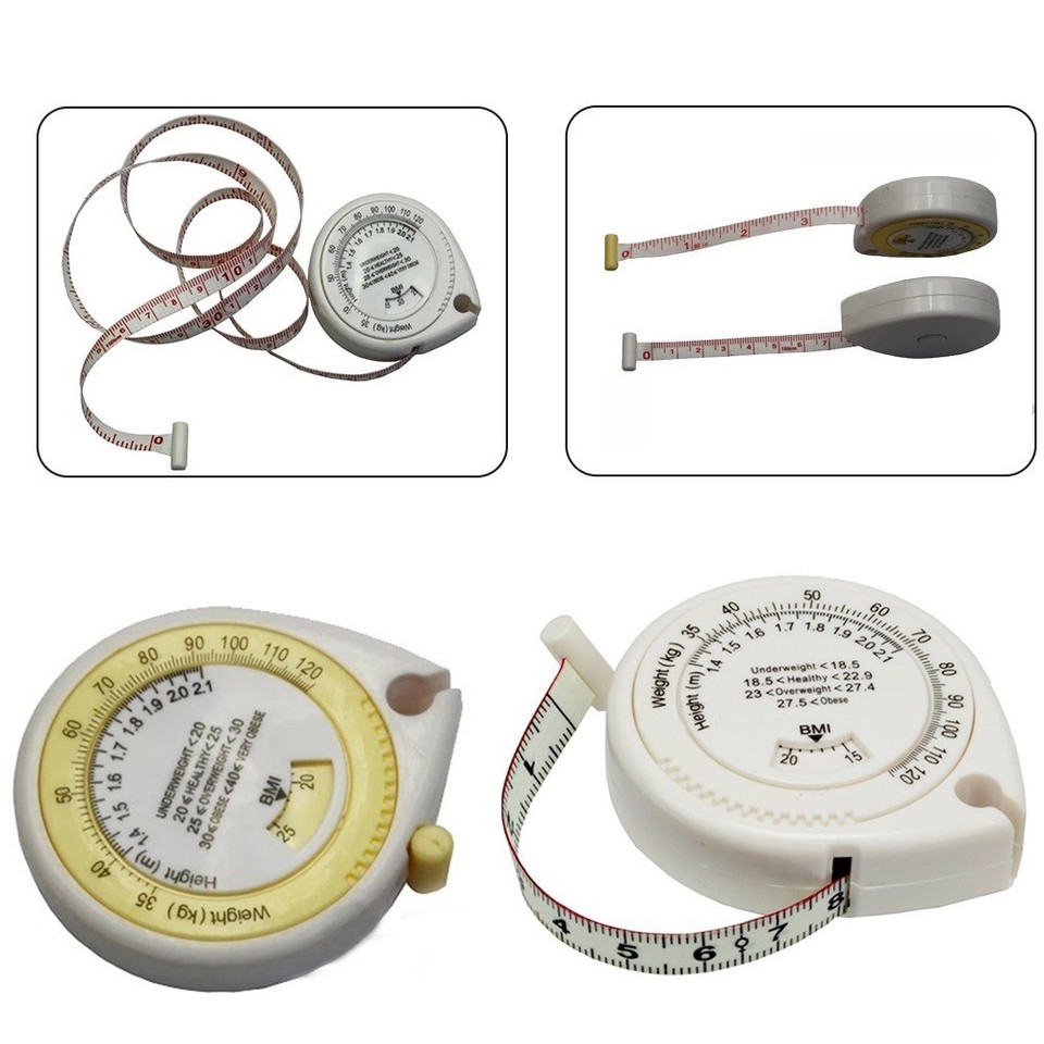 Protable Tape Measure Measures Tools Plastic 1 PCs BMI Body Mass Index ...