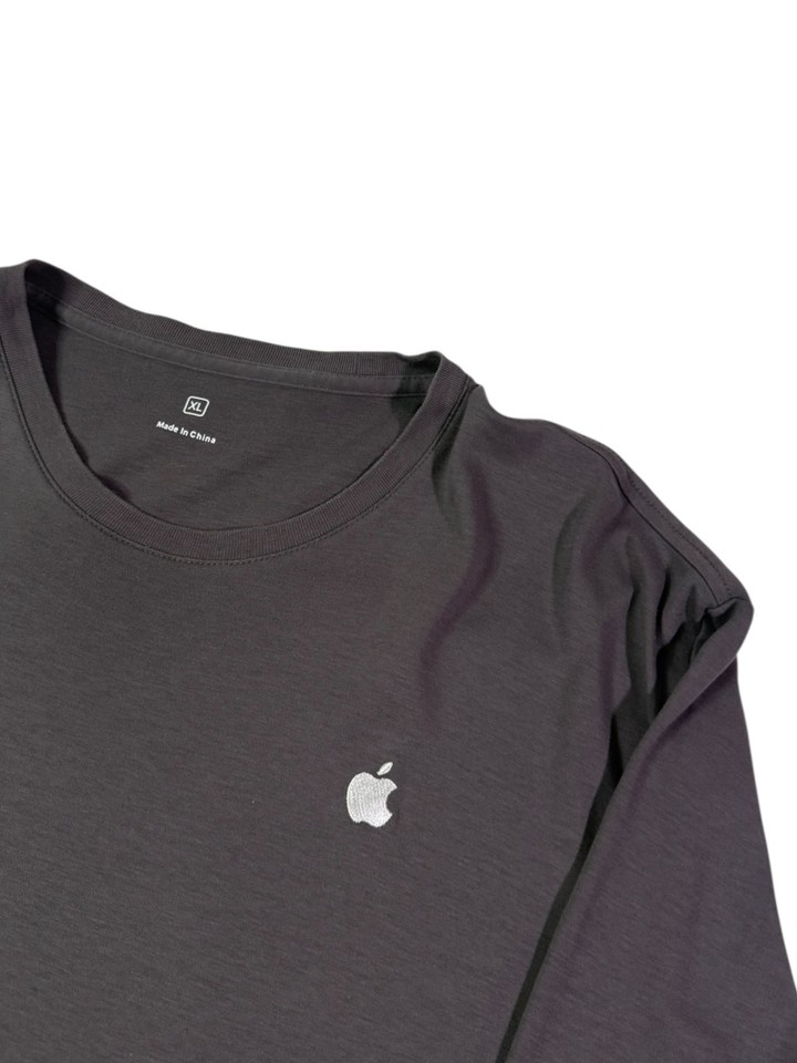Apple Store Employee Uniform T-Shirt Men's XL Gray Logo Short Sleeve ...