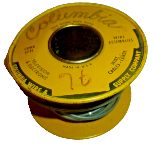 Vintage Columbia Wire & Supply Co Spool Television & Electronic Cable ...