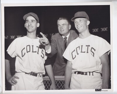 1961 HOUSTON COLT 45'S 8 X 10 GLOSSY TYPE 1 ALAN GOLDFIELD, SPARKY ...