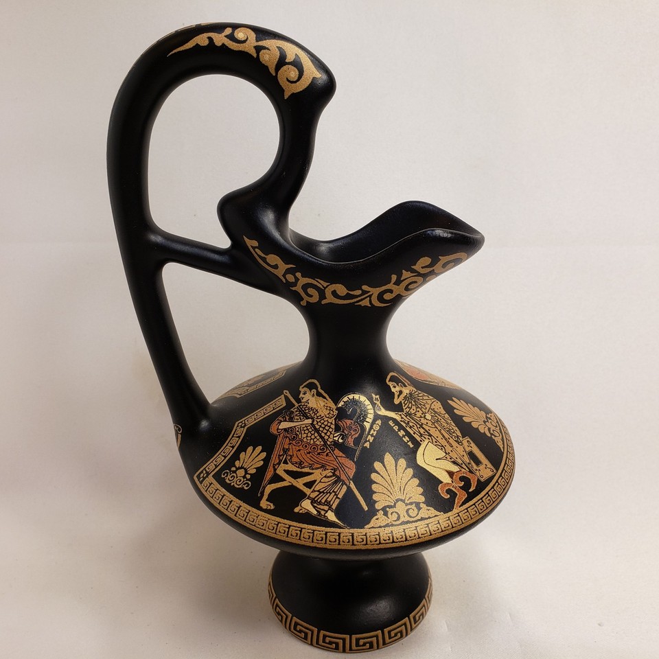 Goddesses Athena Demeter Gods Zeus Hermes Ancient Greek Art Pottery ...