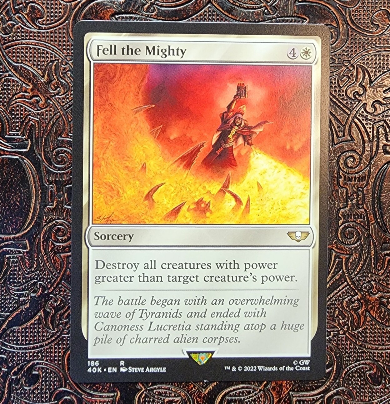 MTG | Fell the Mighty (186) | Warhammer 40,000 | Regular Rare NM-M | eBay