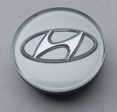 1 Silver CENTER CAP set Hyundai Veloster Accent Santa Fe, OEM ...
