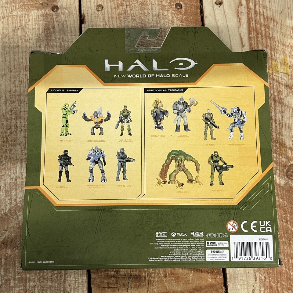 Halo New World of Halo Flood Tank Form & Masterchief 4" Action Figure 2 ...