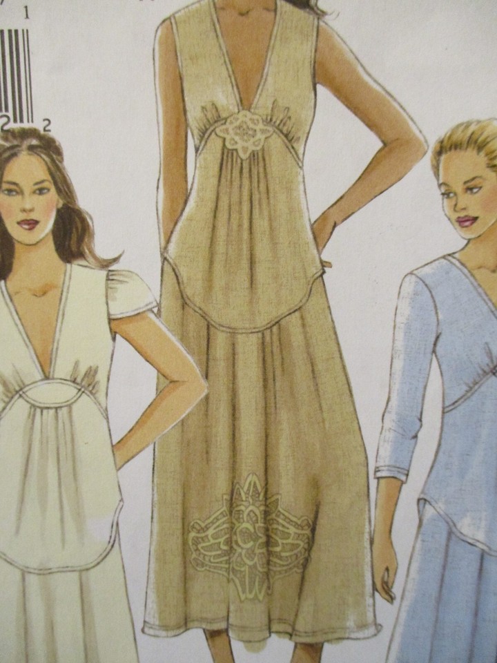 Vogue Pattern 8384 Misses Dress Size 6-8-10-12 Sleeve Variations Cut ...