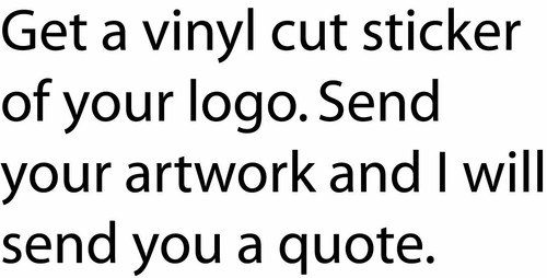 Custom sticker of your own logo, send me your logo I cut the sticker ...