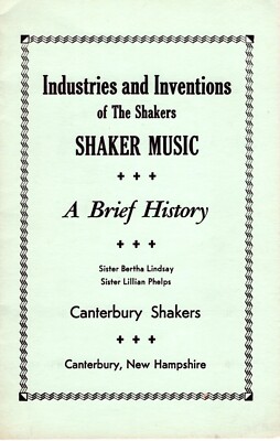 SHAKER MUSIC A Brief History PB Industries & Inventions 1968 Canterbury ...