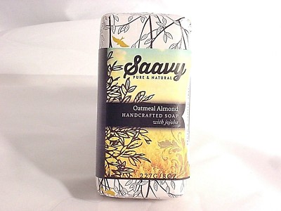 SAAVY NATURALS HANDCRAFTED NATURAL SOAP #OATMEAL ALMOND W/ JOJOBA | eBay