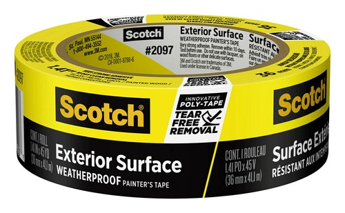 Scotch Exterior Painter's Tape Waterproof Masking Tape For Exterior Surfaces | eBay