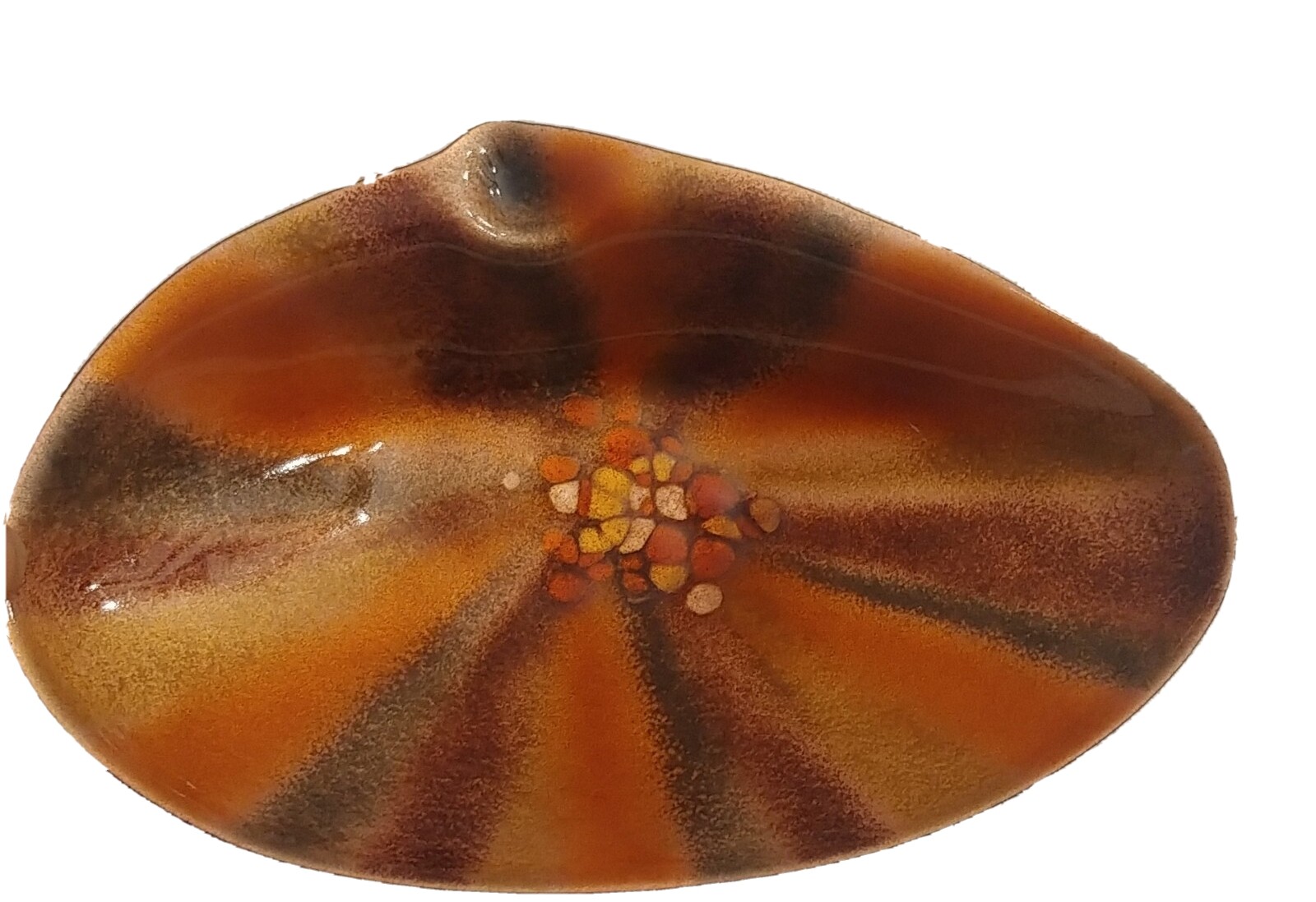 VTG 1970s Bovano of Cheshire Mid Century Modern Rust Enamel on Copper ...