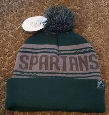 Adult Mens Women MICHIGAN STATE SPARTANS Beanie Knit Winter Hat ...