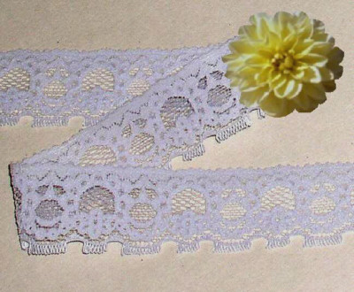 Stretch Lavender Lace Trim 7-14 Yards x 1-1/4" Floral J64BV CLOSEOUT | eBay