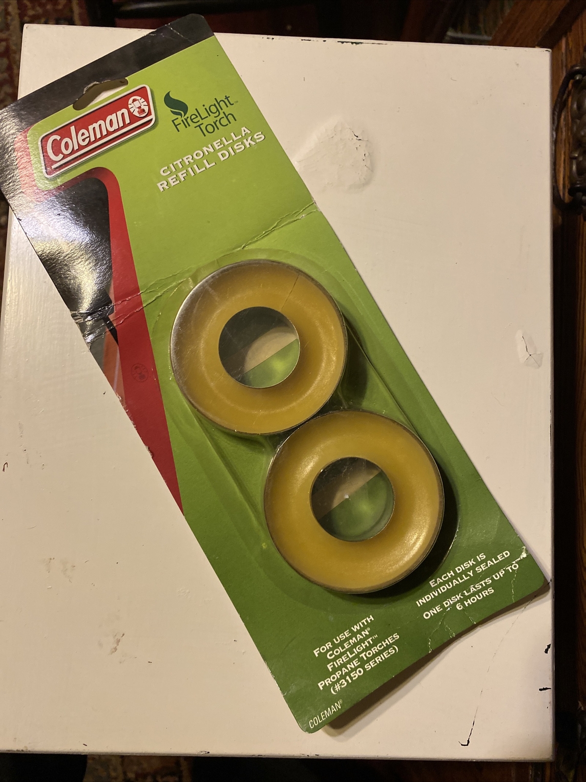 Coleman #3150 Fire Light Torch Citronella Refill Disk for sale online ...