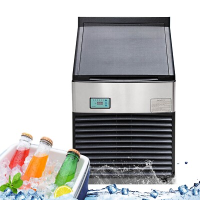 Kolice Commercial Automatic Ice Making Machine Ice Cube Maker-132 LBS ...