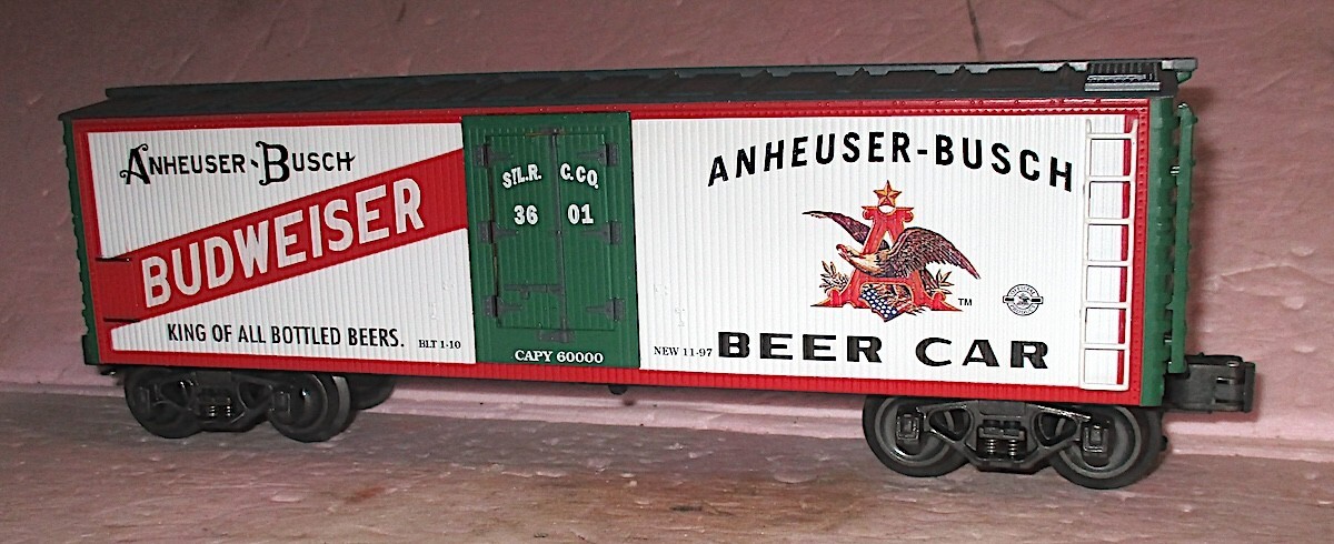 K-Line K642-5604 Anheuser-Busch BUDWEISER BEER WoodSided REEFER Boxcar ...