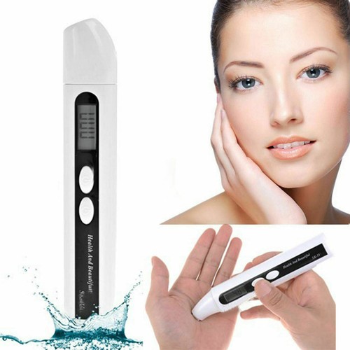 Portable LCD Digital Skin Face Moisture Oil Meter Analyzer Facial Care ...