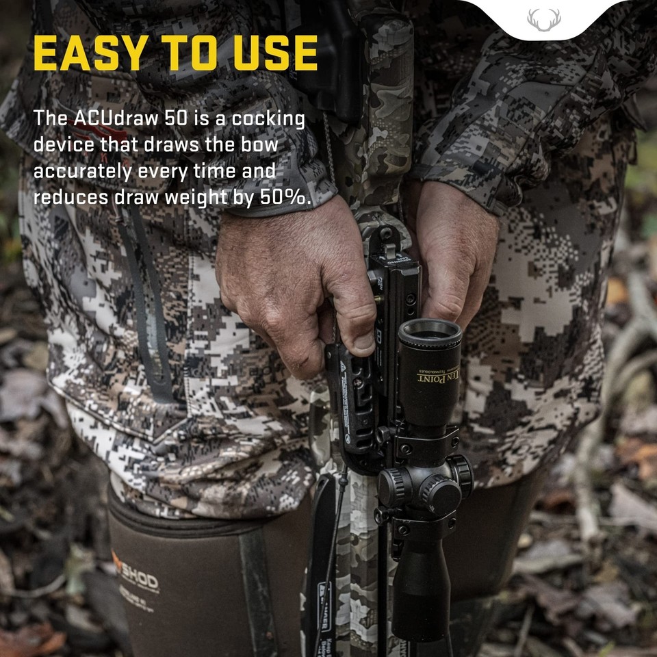 TenPoint ACUdraw 50 Cocking Device - Reduces Draw Weight by 50% - Built ...