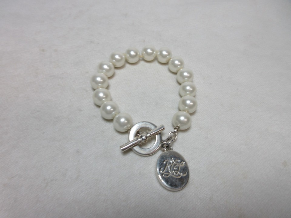 RLL RALPH LAUREN PEARL BRACELET TOGGLE #71 | eBay