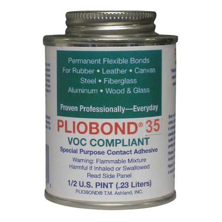 Pliobond Pbc-35-Lv Contact Cement, 35 Series, Tan, 0.5 Pt, Can | eBay