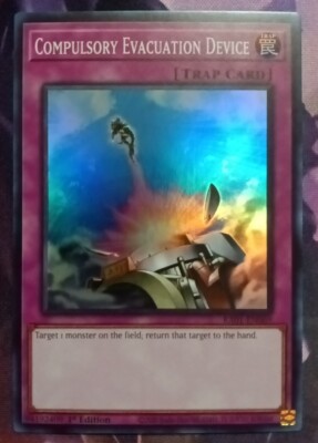 Yugioh Compulsory Evacuation Device Super Rare RA01 | eBay
