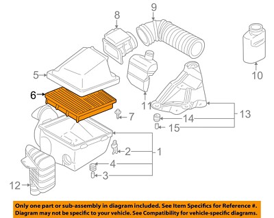 MITSUBISHI OEM 99-04 Montero Sport Engine-Air Filter Element MZ690196 ...