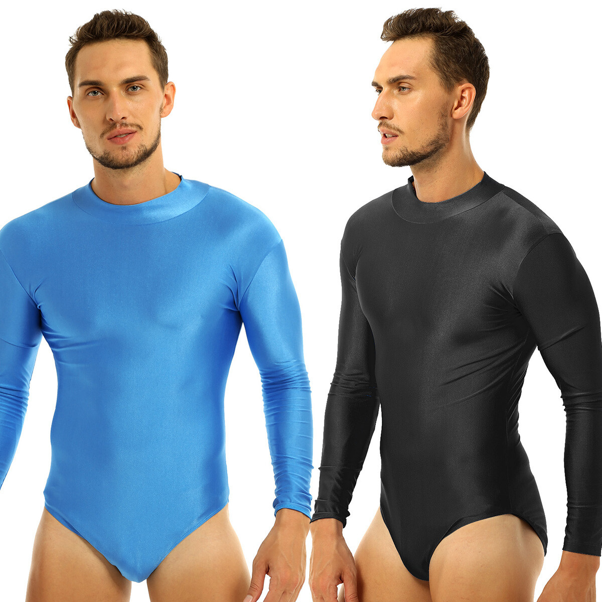 Men's Compression Bodycon Bodysuit Underwear Fitness Tops Thong Leotard ...