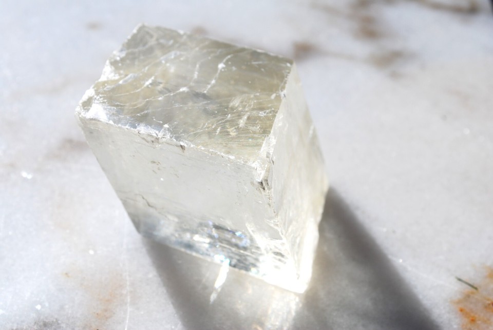 4 x Natural Iceland Spar Crystals Viking Stones specimens 4Pieces = ~7 ...