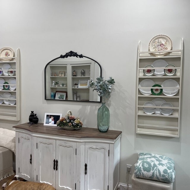 Farmhouse Plate Rack, Open Back Hanging Plate Rack, Vertical Plate ...