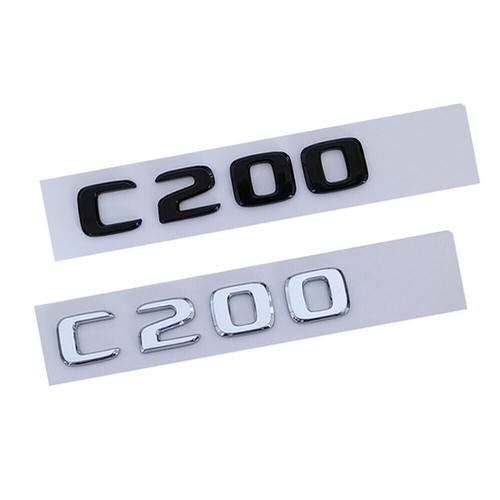 Für Mercedes Benz C200 Schriftzug Embleme Aufkleber Logo Flache Badge ...