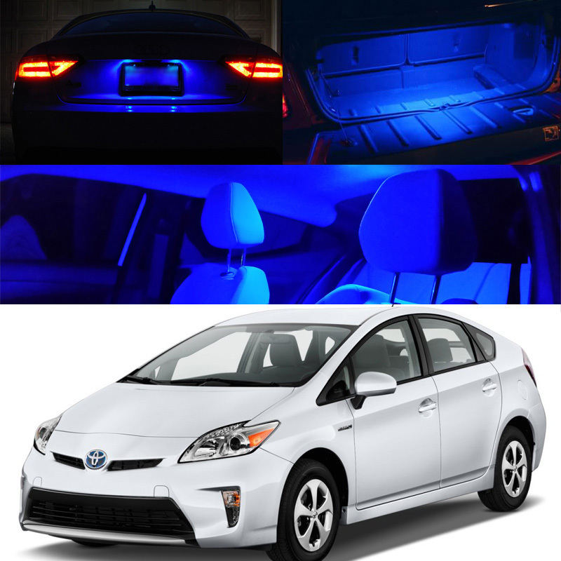 For 09-15 Toyota Prius BLUE LED Light Xenon Bulb Interior Kit 194 ...