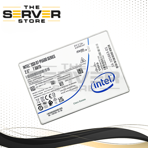 Cisco 7.68TB NVMex4 U.2 SFF 2.5" SSD Intel D7-P5500 16-101663-01 ...