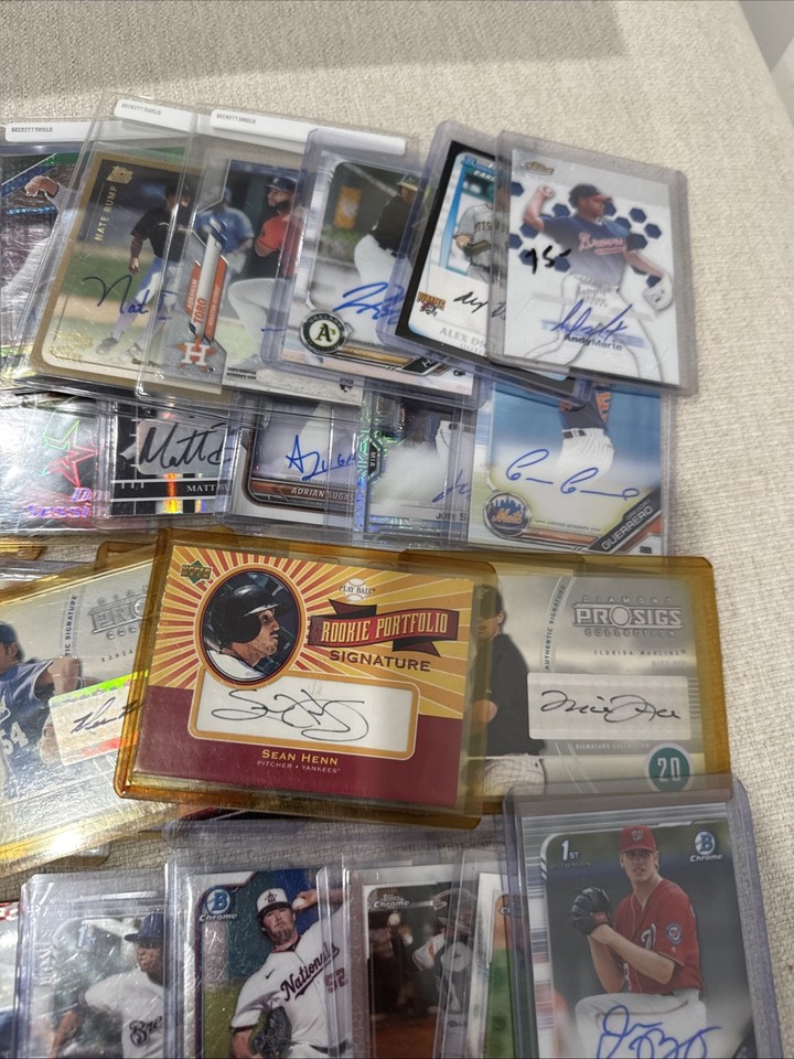 65 Card MLB Huge Lot, Autographs, See pictures Exact Cards | eBay