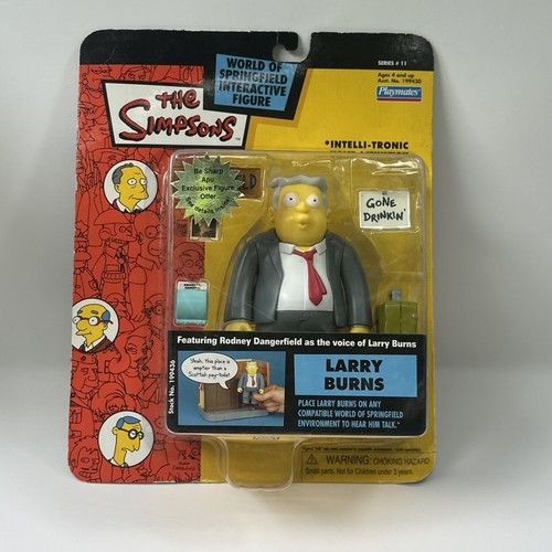 The Simpsons World Of Springfield Larry Burns Interactive Figure ...