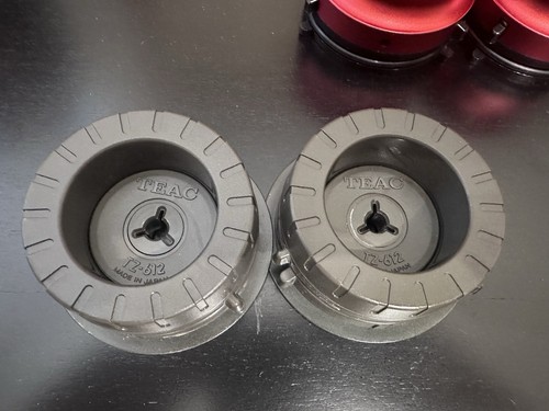 ONE PAIR TEAC TZ-612 NAB Hub Adapters for Reel to Reel 1/4 Inch Tape ...