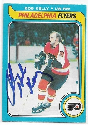 BOB KELLY Autographed Signed 1979-80 OPC Hockey card #14 Philadelphia ...