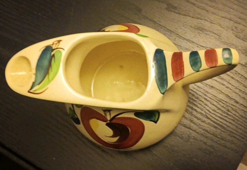 Pitcher Puritan Pottery Apple Pattern Large Milk Jug | eBay