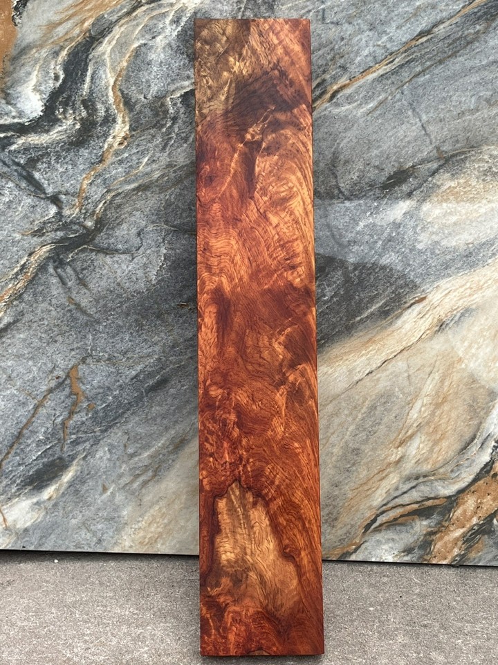 Amboyna Rosewood Burl Wood Board Block Woodworking Project 13.75”x2.59 ...