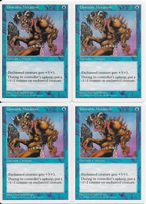 MTG: UNSTABLE MUTATION 5th Edition COMMON; played, Excellent condition ...