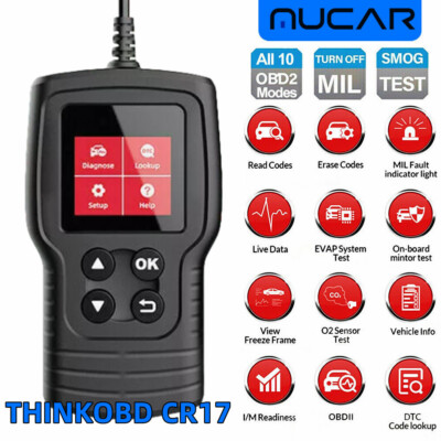 THINKCAR Automotive OBD2 Diagnostic Scanner Car Check Engine Light Code ...