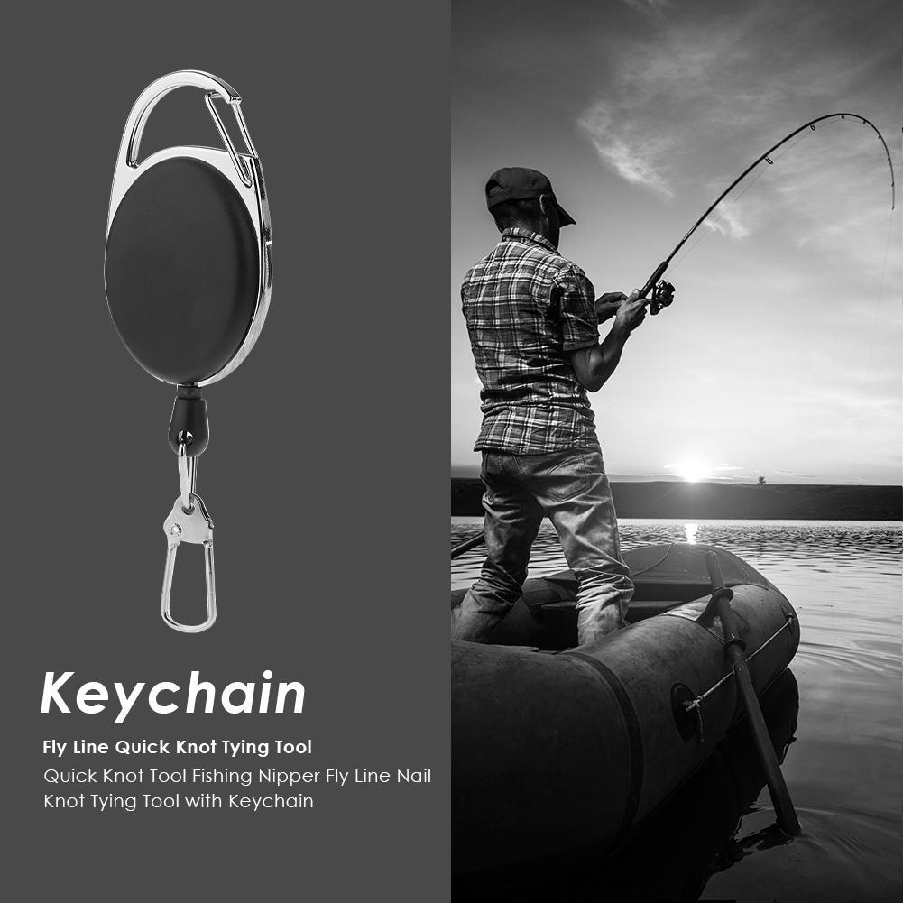 Fly Fishing Key Ring Retractor Extractor Retractable Reel Anglers ...