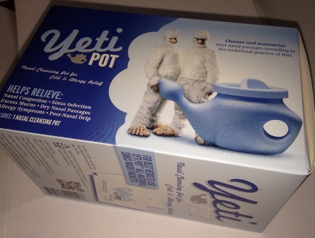 2 Yeti Neti Pot Nasal Cleansing for Cold and Allergy Relief in Bent ...