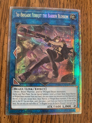 YUGIOH Tri-Brigade Ferrijit the Barren Blossom PHRA-EN046 Starlight ...