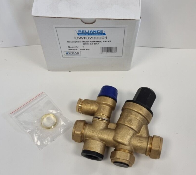 RWC Cash ACME 22mm Inlet Control Valve - Gold for sale online | eBay UK