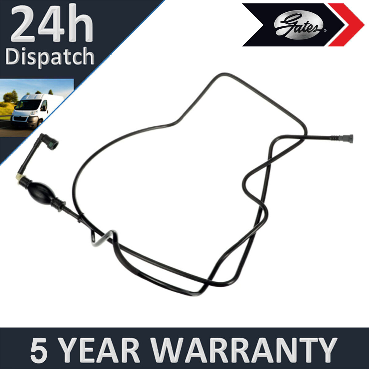 Gates Fuel Line Hose Fits Renault Trafic 2001-2006 1.9 dCi 8200338434 ...