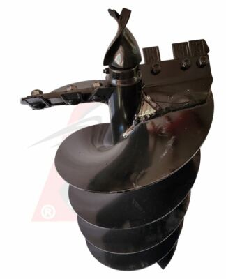 Dirt and Clay Auger Bit 18" Diameter 48" Long Fits 2" Hex Auger for ...