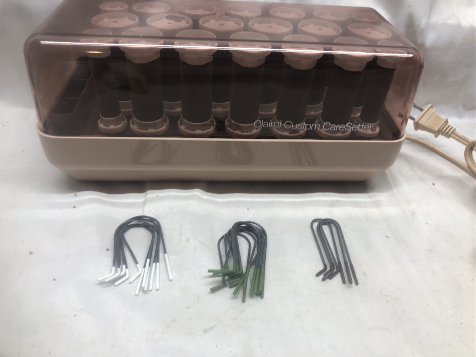 Clairol Custom Care Setter Velvet Flocked Hot Rollers Hair Curlers ...