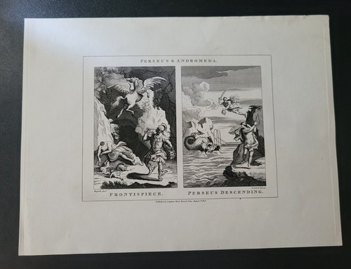 Original print William Hogarth, Perseus & Andromeda, 1808 | eBay