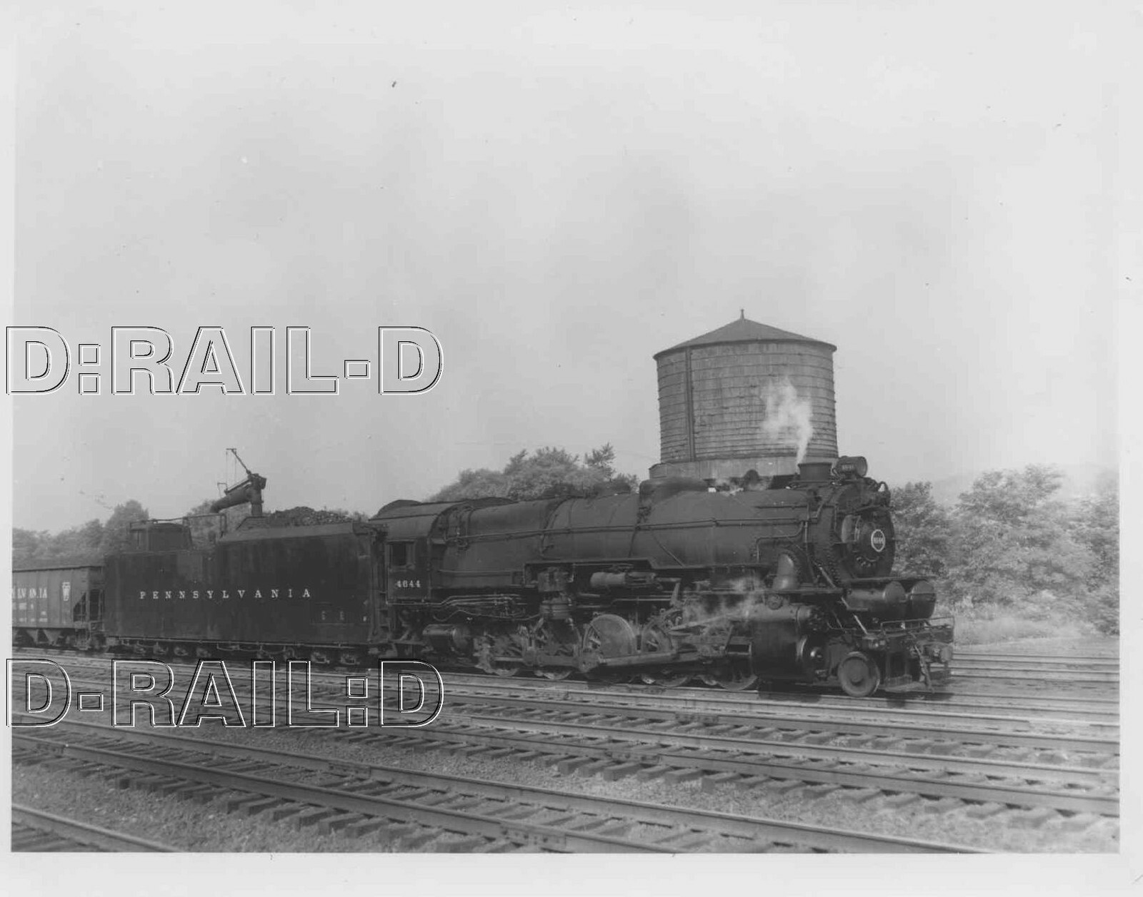 9D681 RP 1940s/50s PENNSYLVANIA RAILROAD 2-10-0 LOCOMOTIVE #4644 | eBay